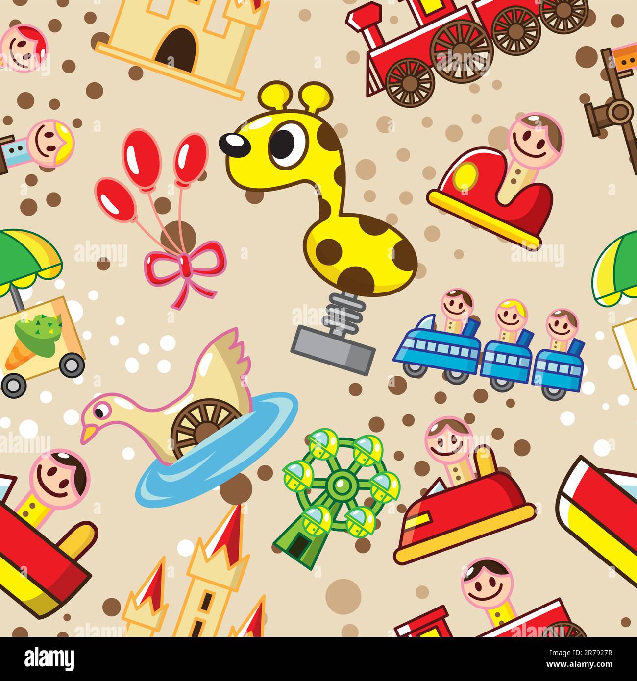 seamless playground pattern Stock Vector Image & Art - Alamy