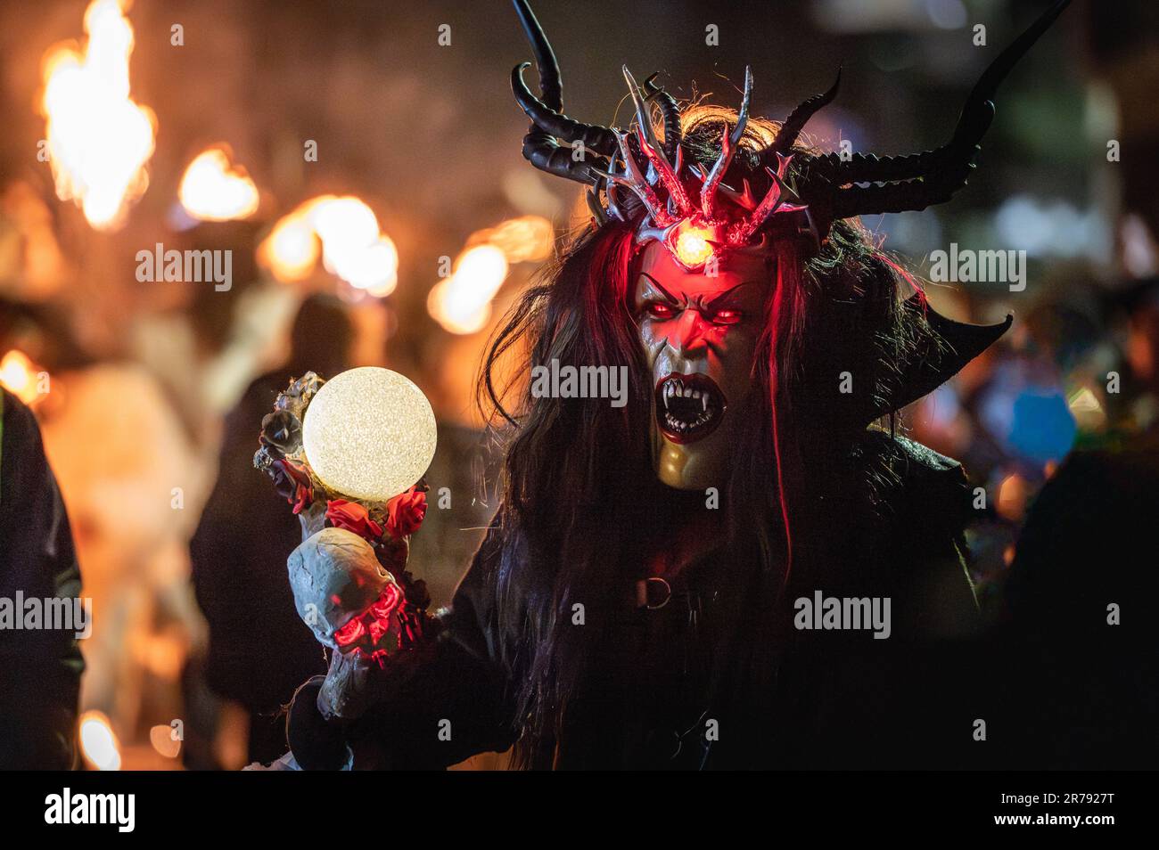 Krampus. Devils of the Christmas tradition Stock Photo - Alamy