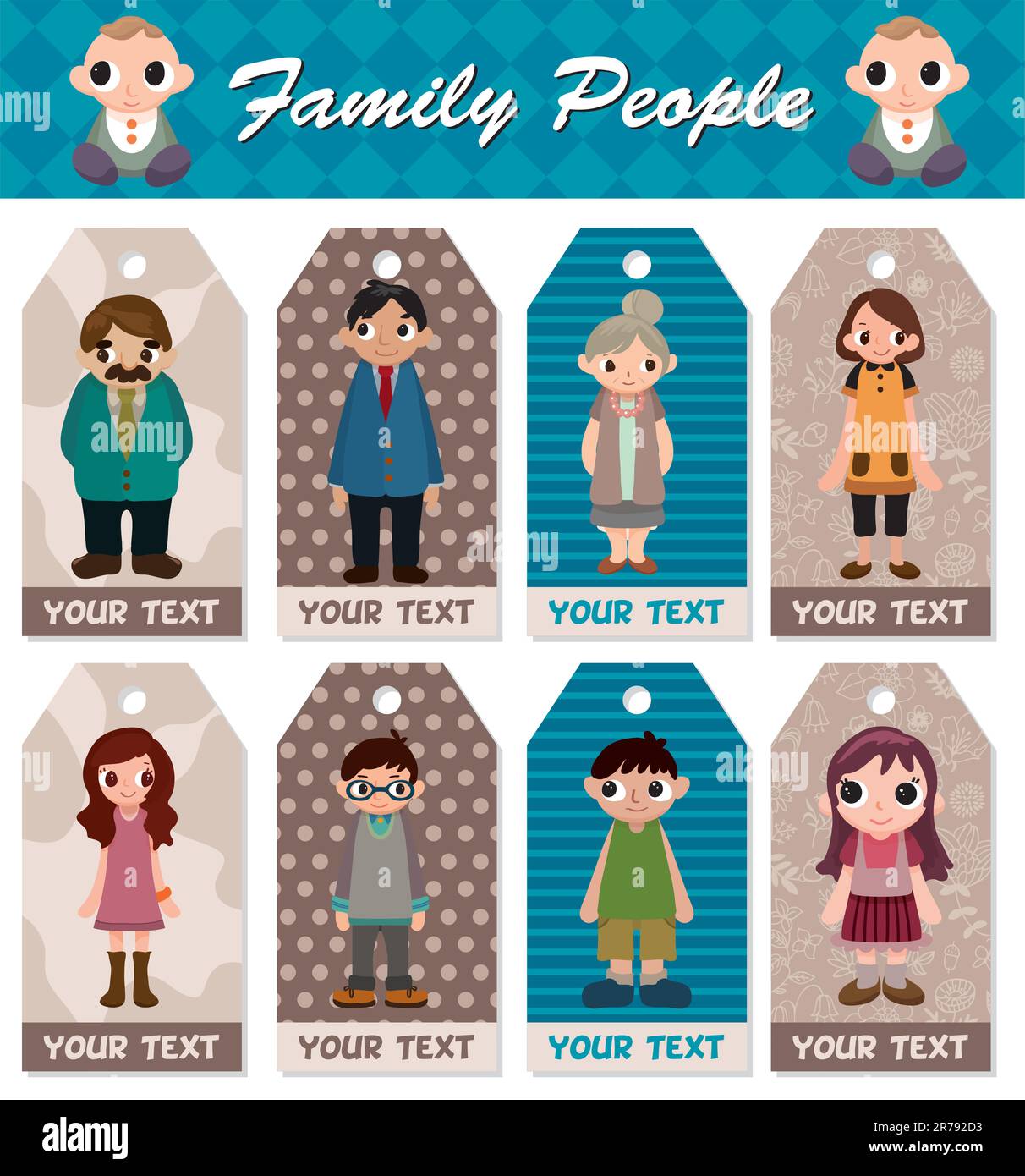 Brother and sister at birthday party Stock Vector Images - Alamy