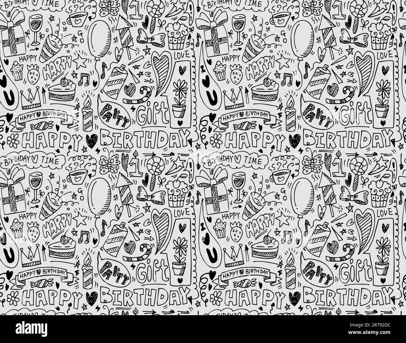 Happy birthday texture Stock Vector Images - Alamy