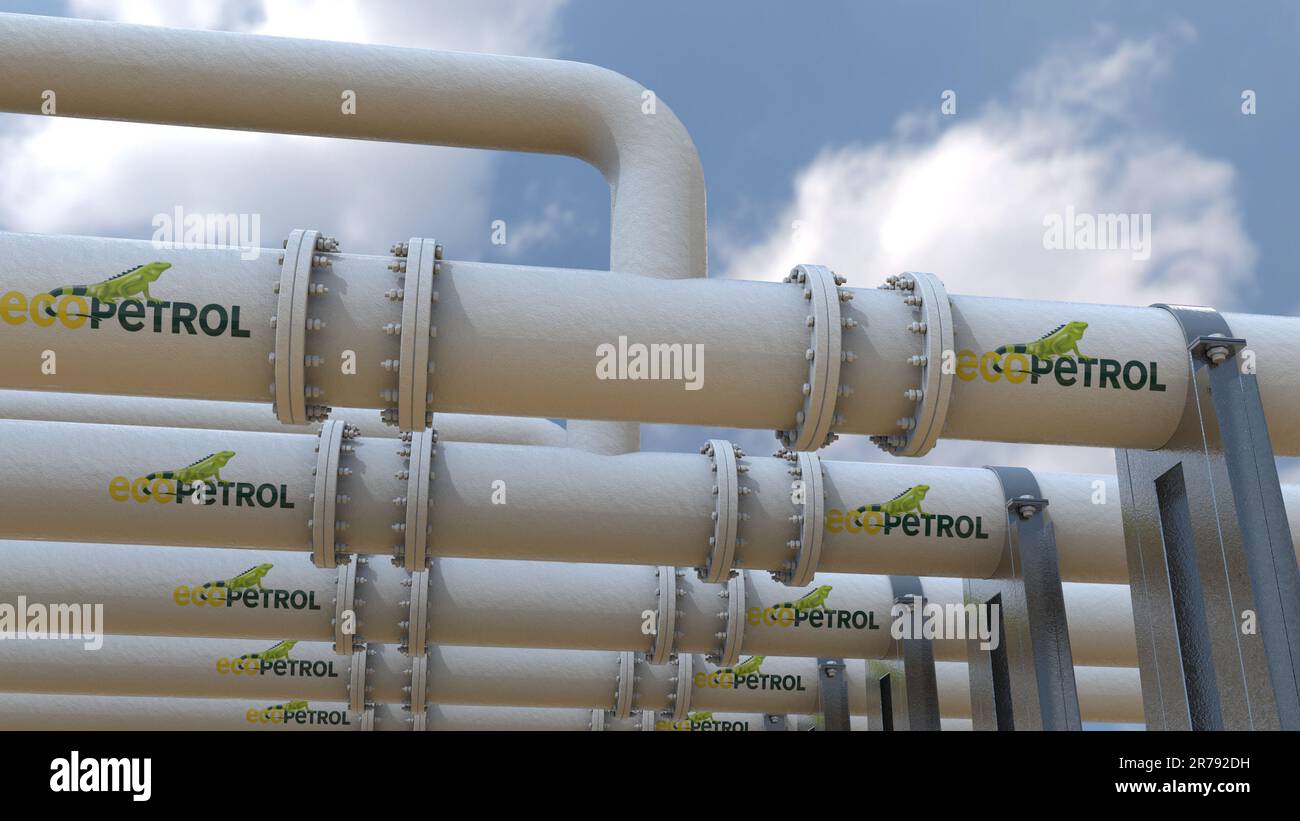 Ecopetrol Illustration showcasing the branching points and connections ...
