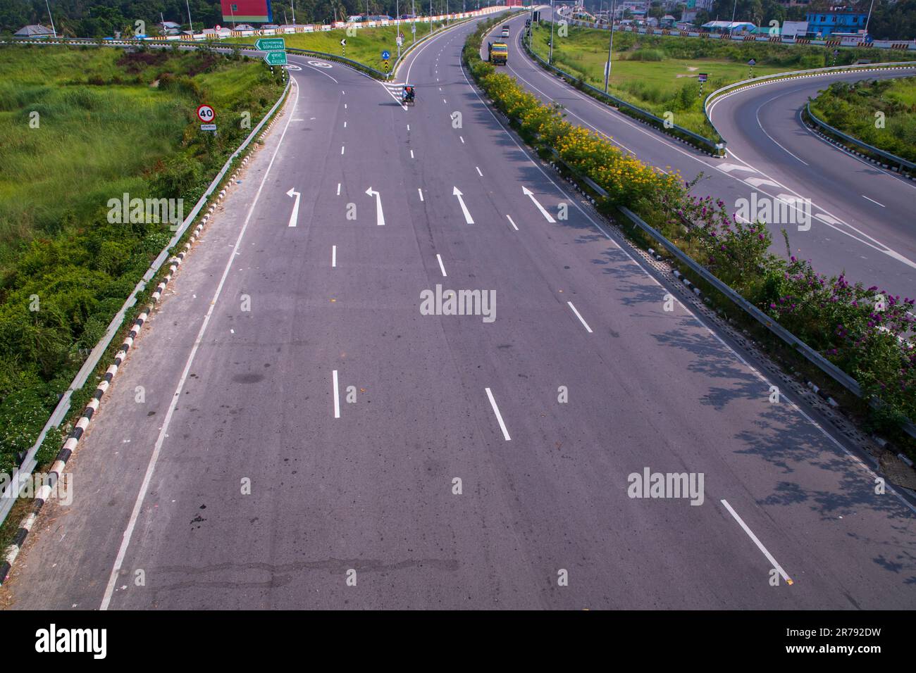 Divide Expressway road in Bhanga Interexchange of Bangladesh Stock ...