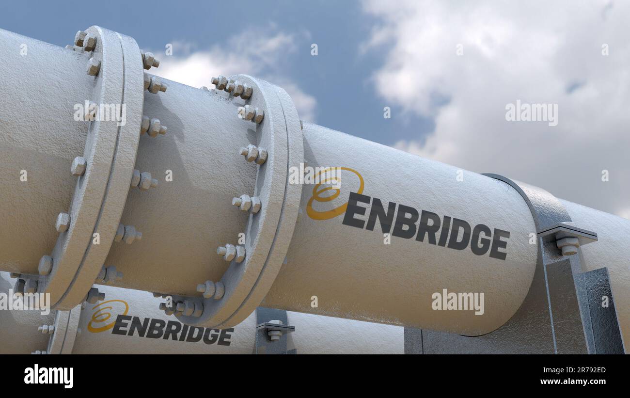 Enbridge Illustration showcasing the steel cylinder of a petroleum and ...