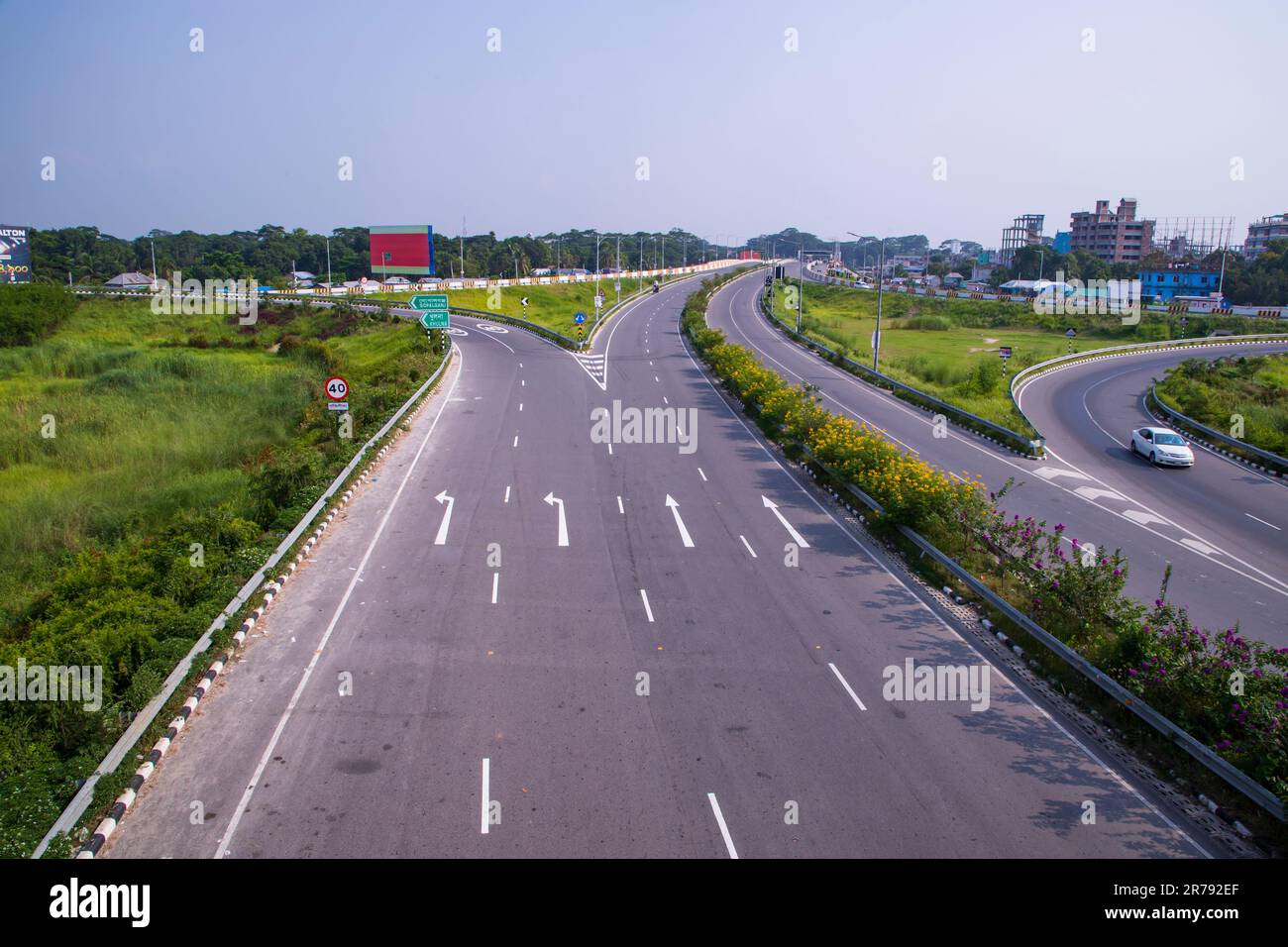 Divide Expressway road in Bhanga Interexchange of Bangladesh Stock ...