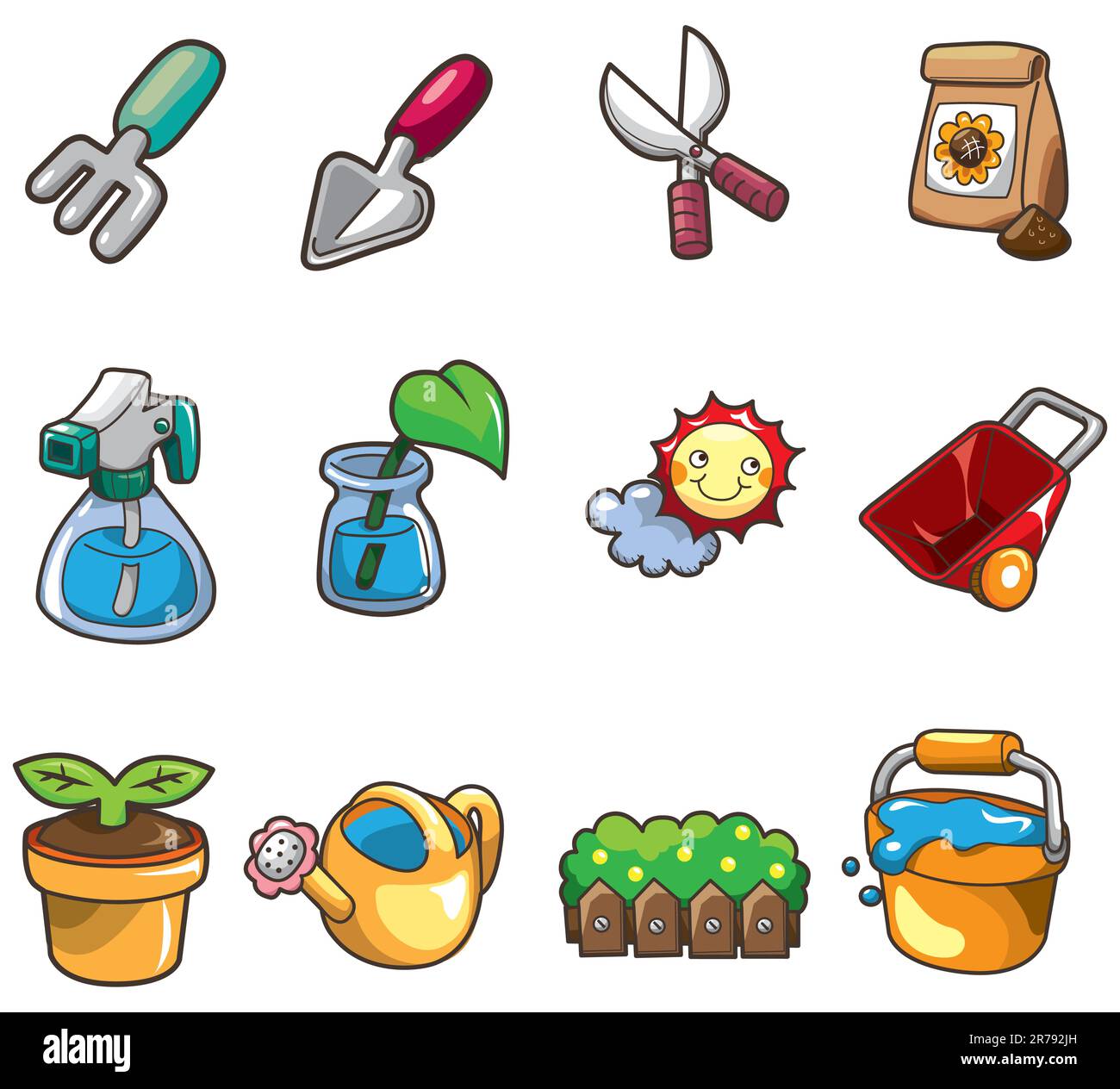 Cartoon Garden Tools