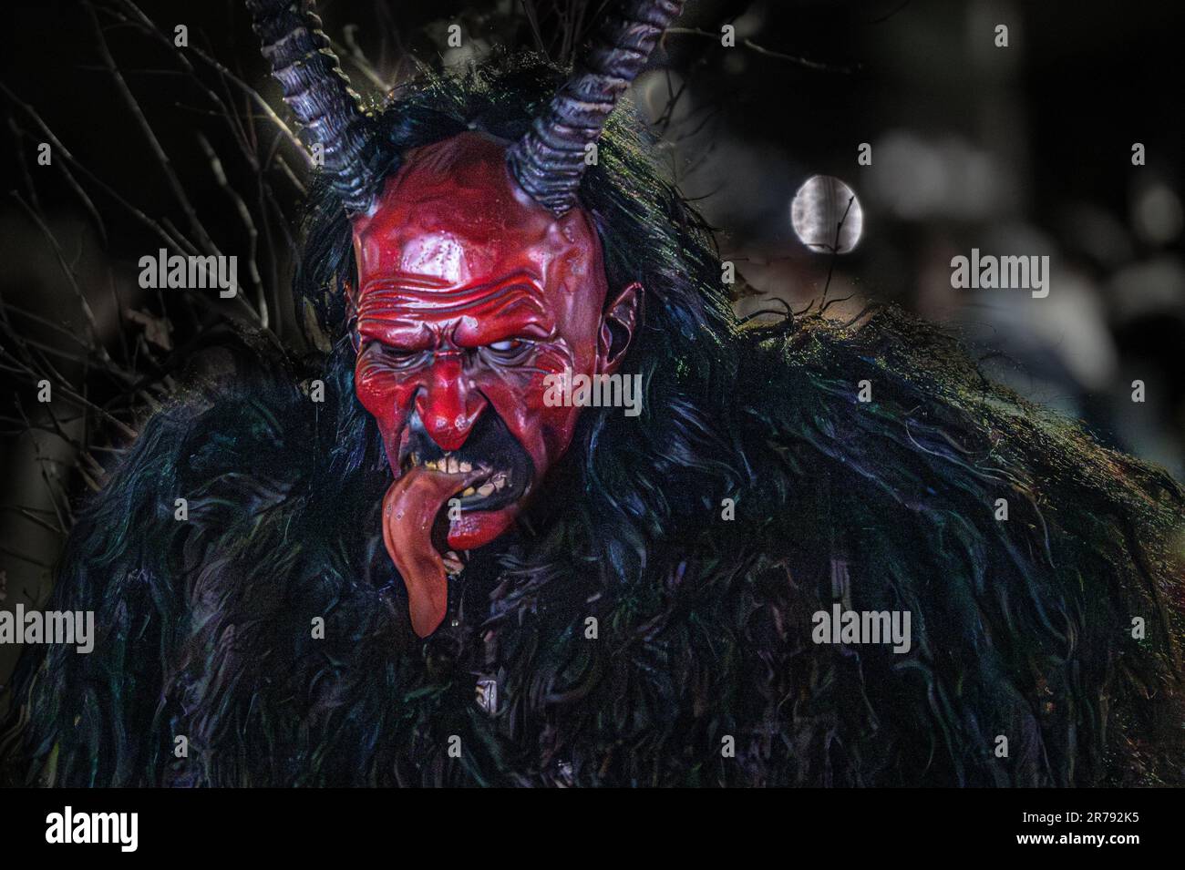 Krampus. Devils of the Christmas tradition Stock Photo - Alamy