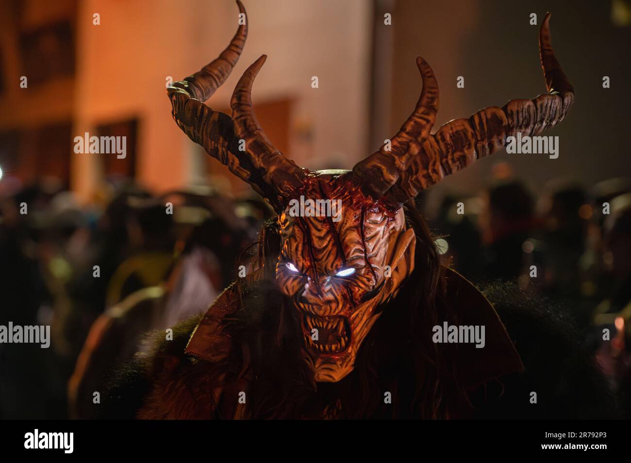 Krampus. Devils of the Christmas tradition Stock Photo - Alamy