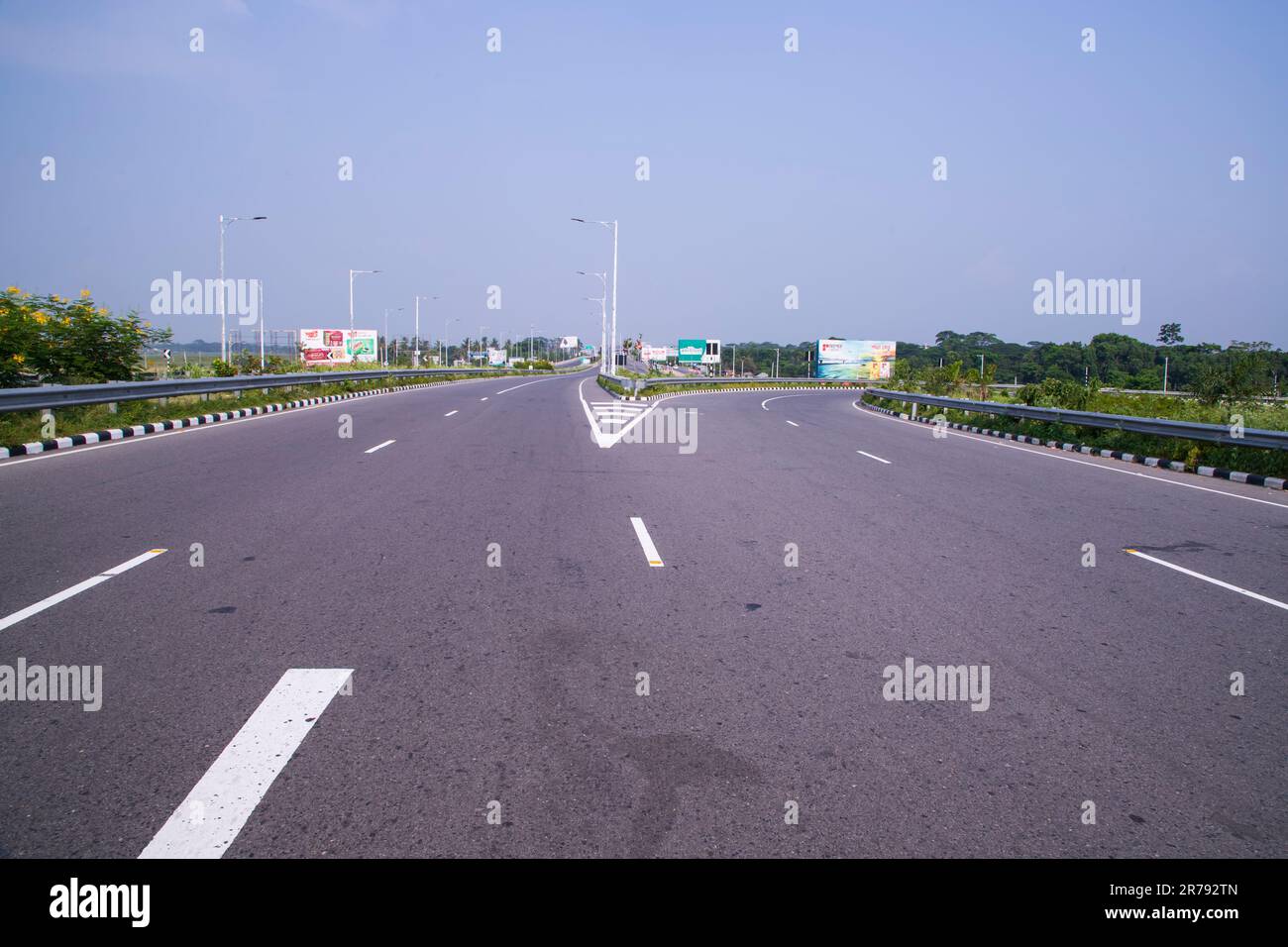 Divide Expressway road in Bhanga Interexchange of Bangladesh Stock ...