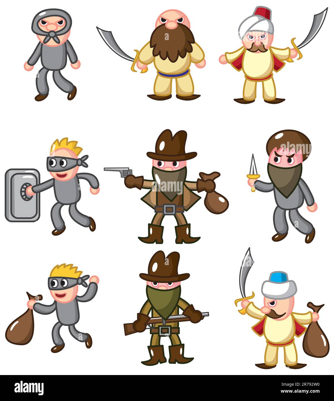 Thief gang Cut Out Stock Images & Pictures - Alamy