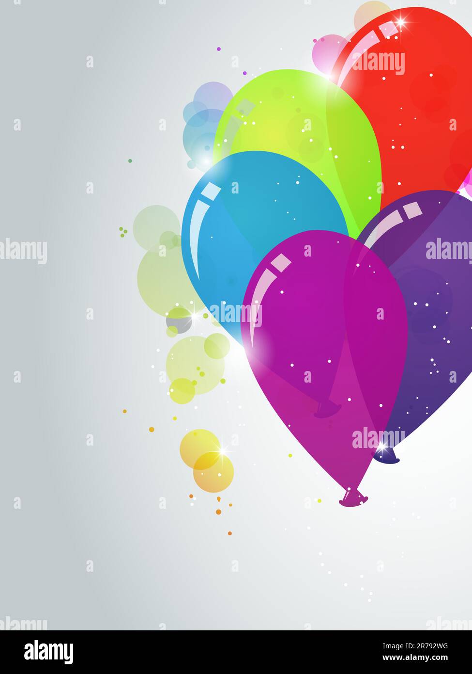Picture with different balloons Stock Vector Image & Art - Alamy