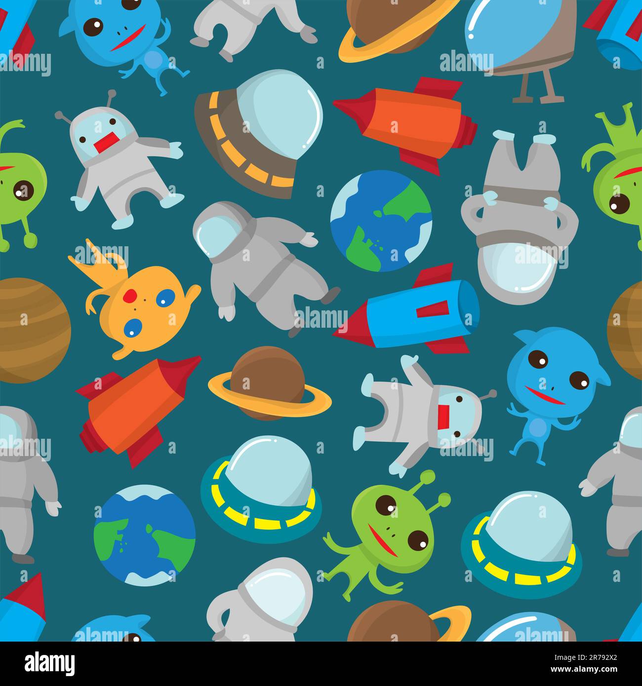 seamless space pattern Stock Vector Image & Art - Alamy