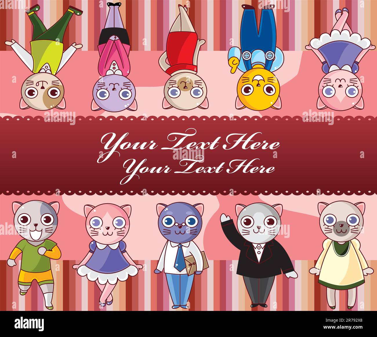 Pretty male cat Stock Vector Images - Alamy