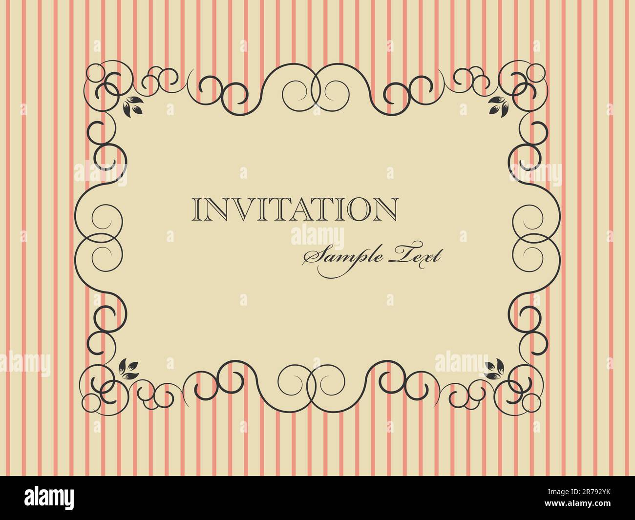 Vector vintage gray and pink greeting card Stock Vector Image & Art - Alamy