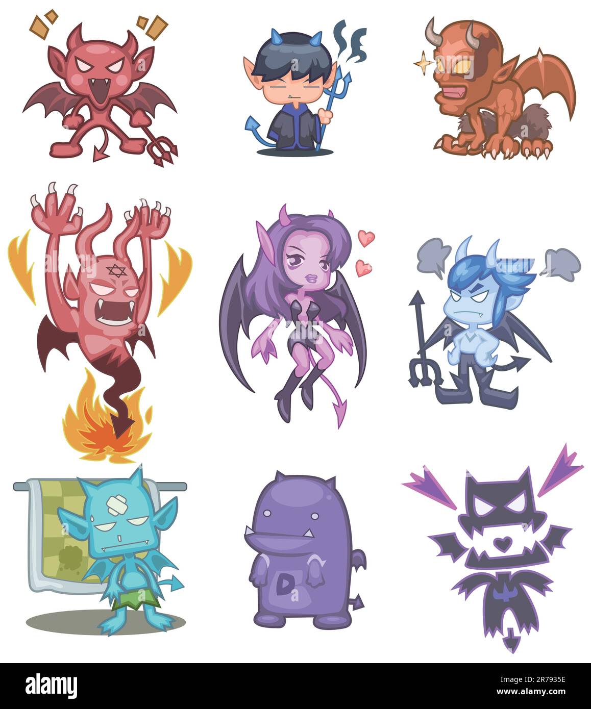 cartoon devil icon Stock Vector Image & Art - Alamy