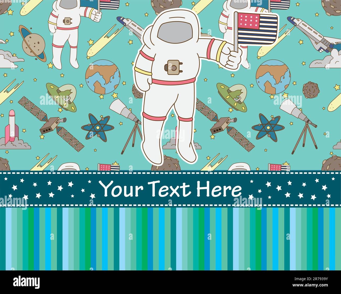 Space alien poster Stock Vector Images - Alamy