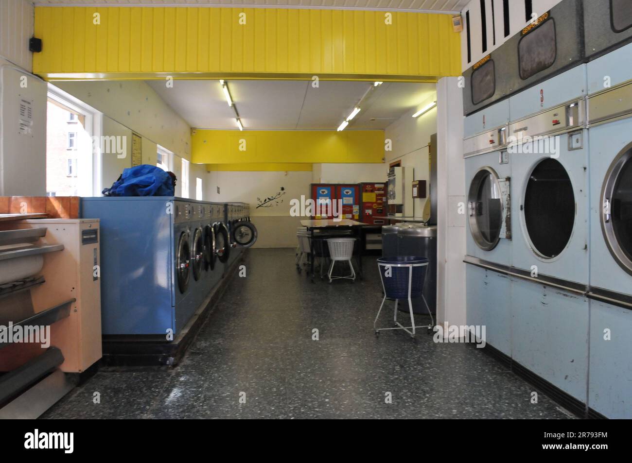13 June 2023/ Coin wash loundry in danish capital Copenhagen Denmark ...