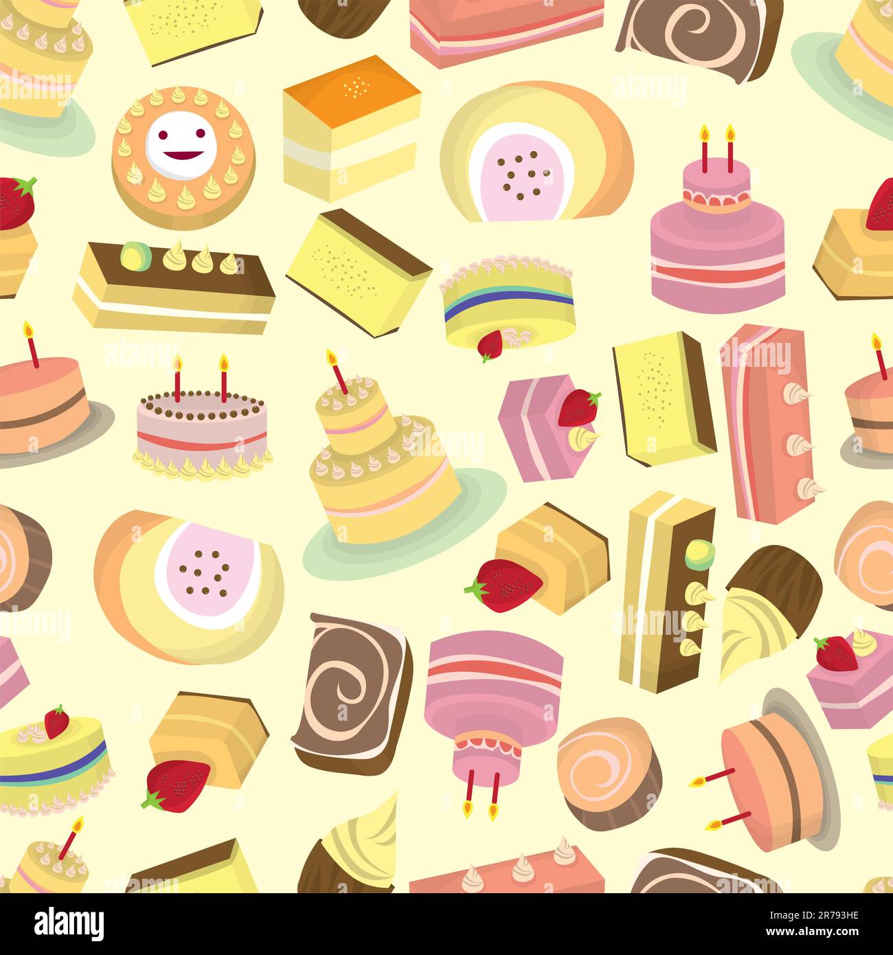 Lavender cakes Stock Vector Images - Alamy