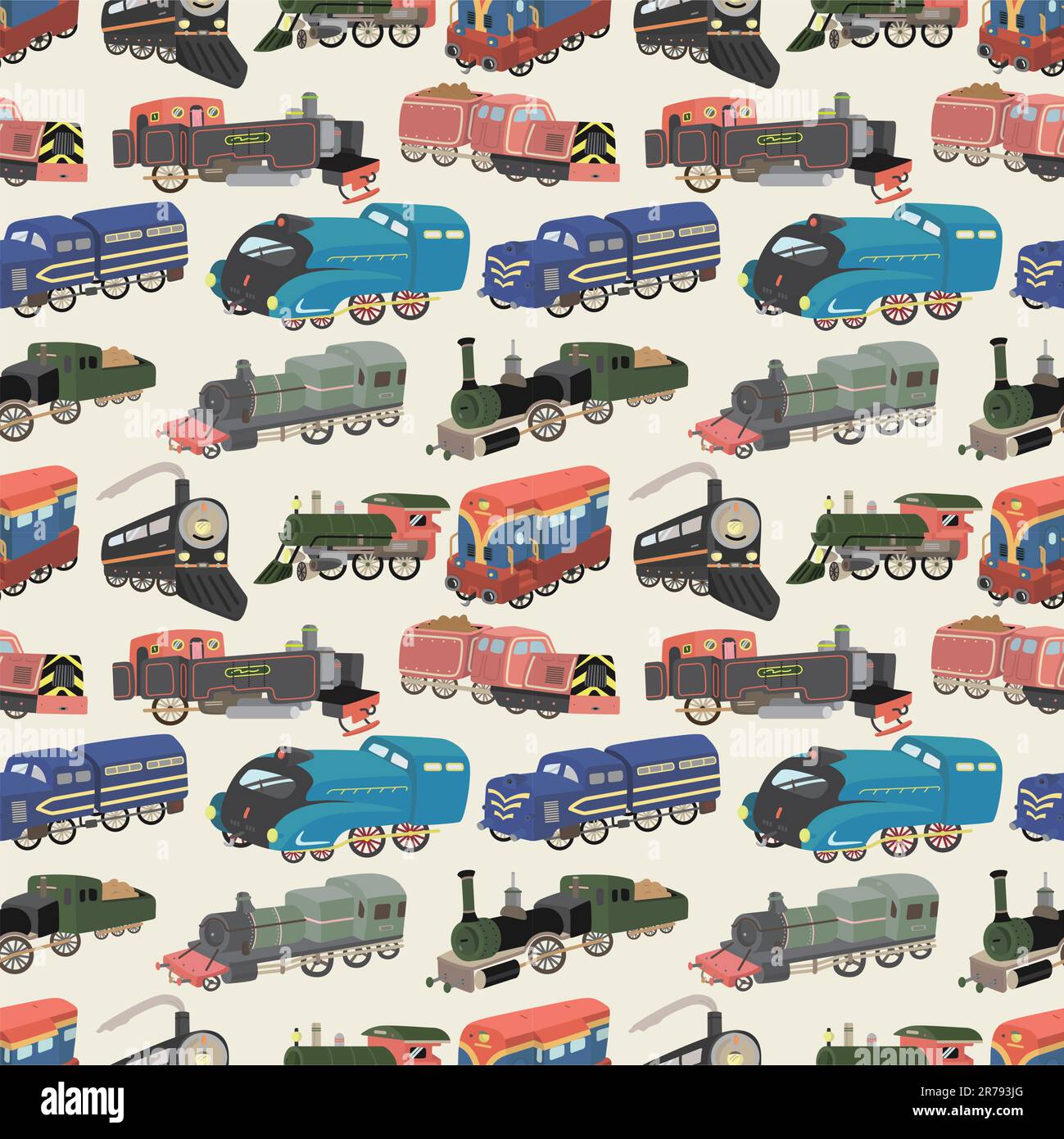 seamless train pattern Stock Vector Image & Art - Alamy