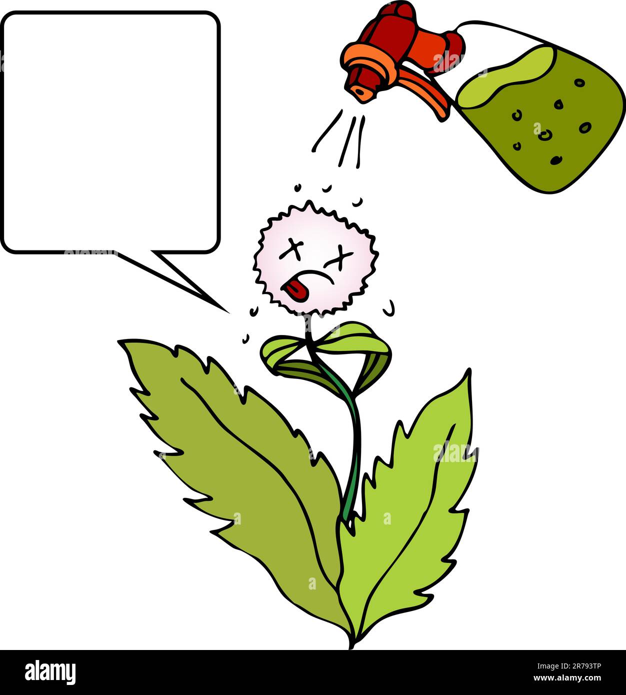 Cartoon Weed Sprayer