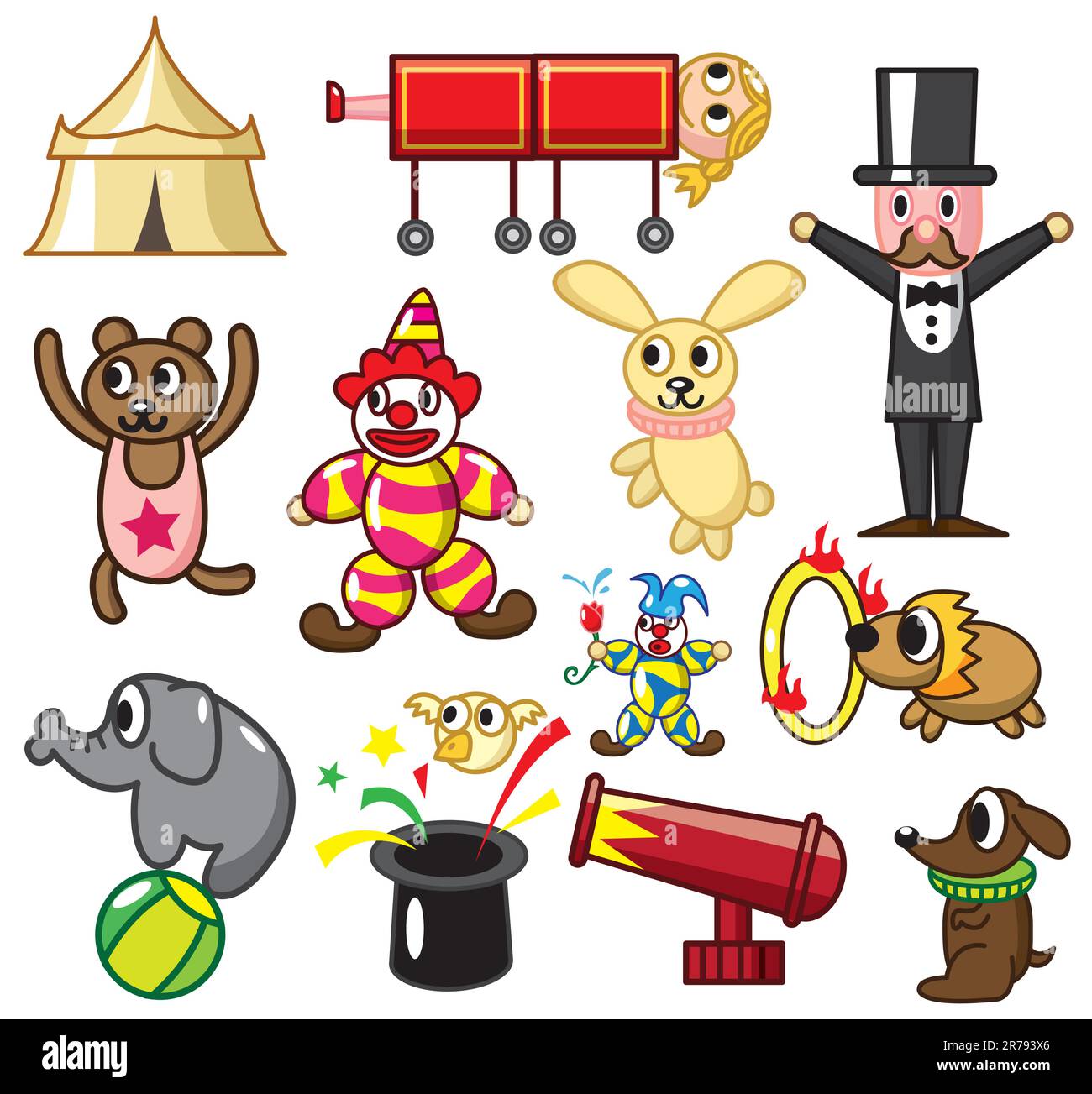 cartoon circus icon Stock Vector Image & Art - Alamy