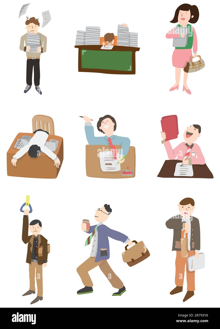 Customer service business worker set Cut Out Stock Images & Pictures ...