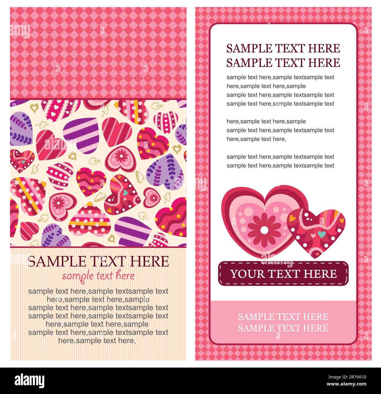 Stock Vector Illustration: valentine heart card Stock Vector Image ...