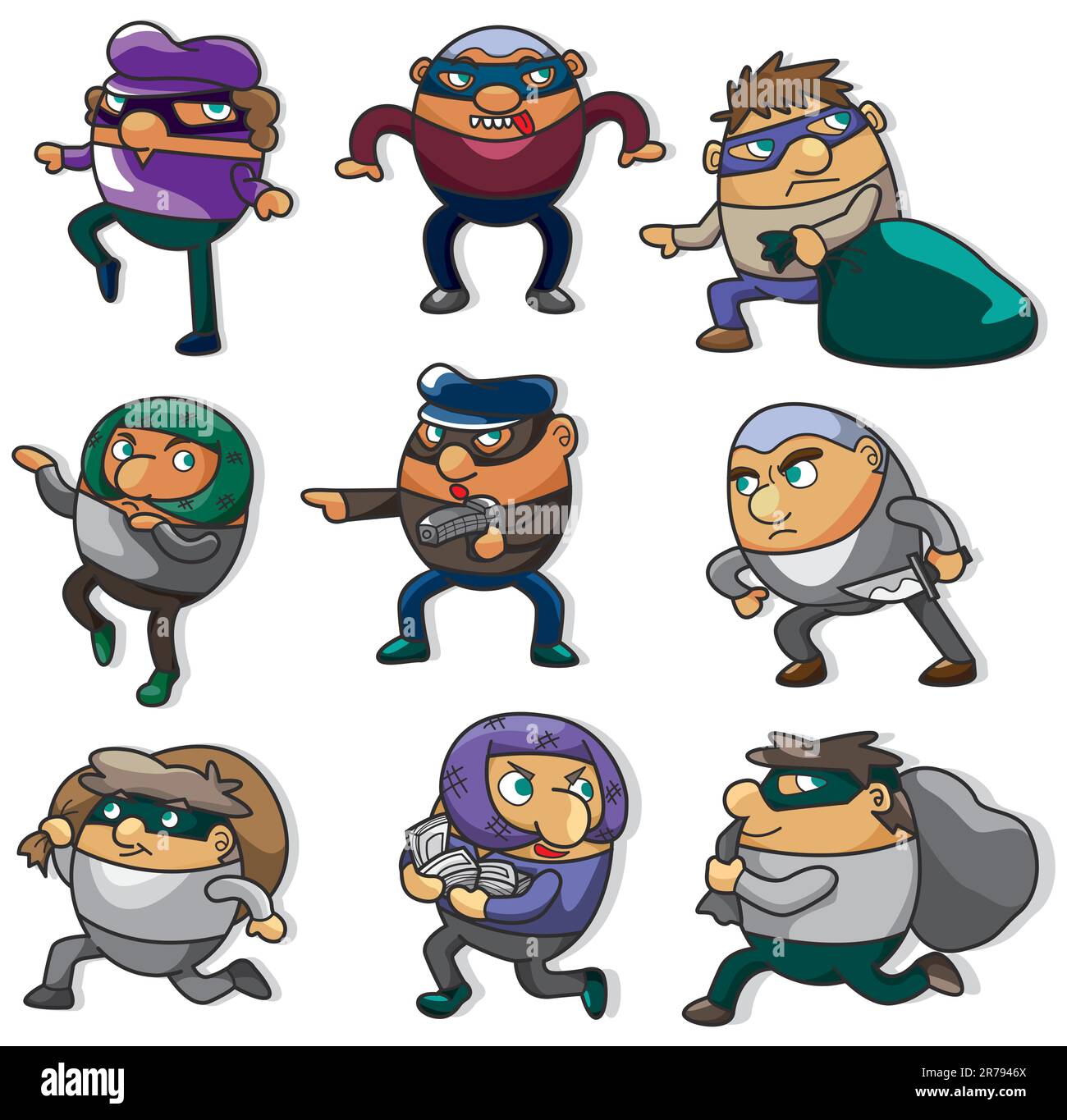 Thief gang Cut Out Stock Images & Pictures - Alamy