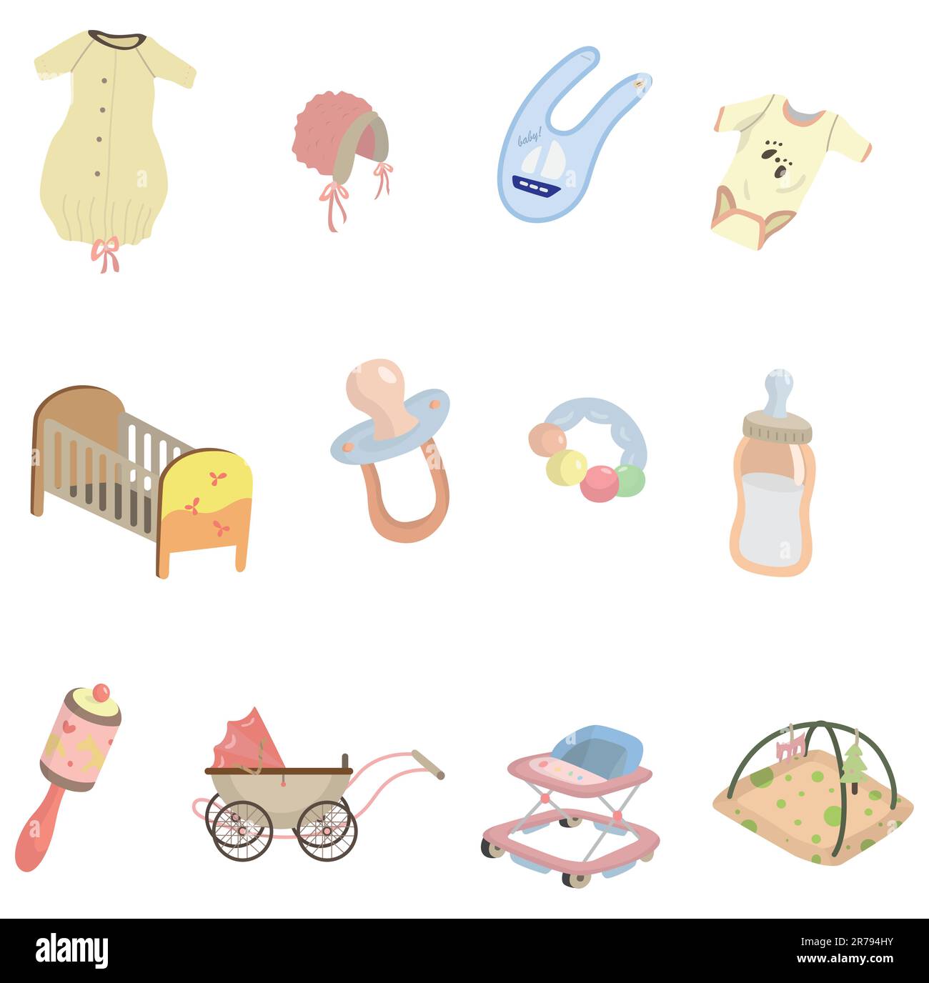cartoon baby element icon Stock Vector Image & Art - Alamy