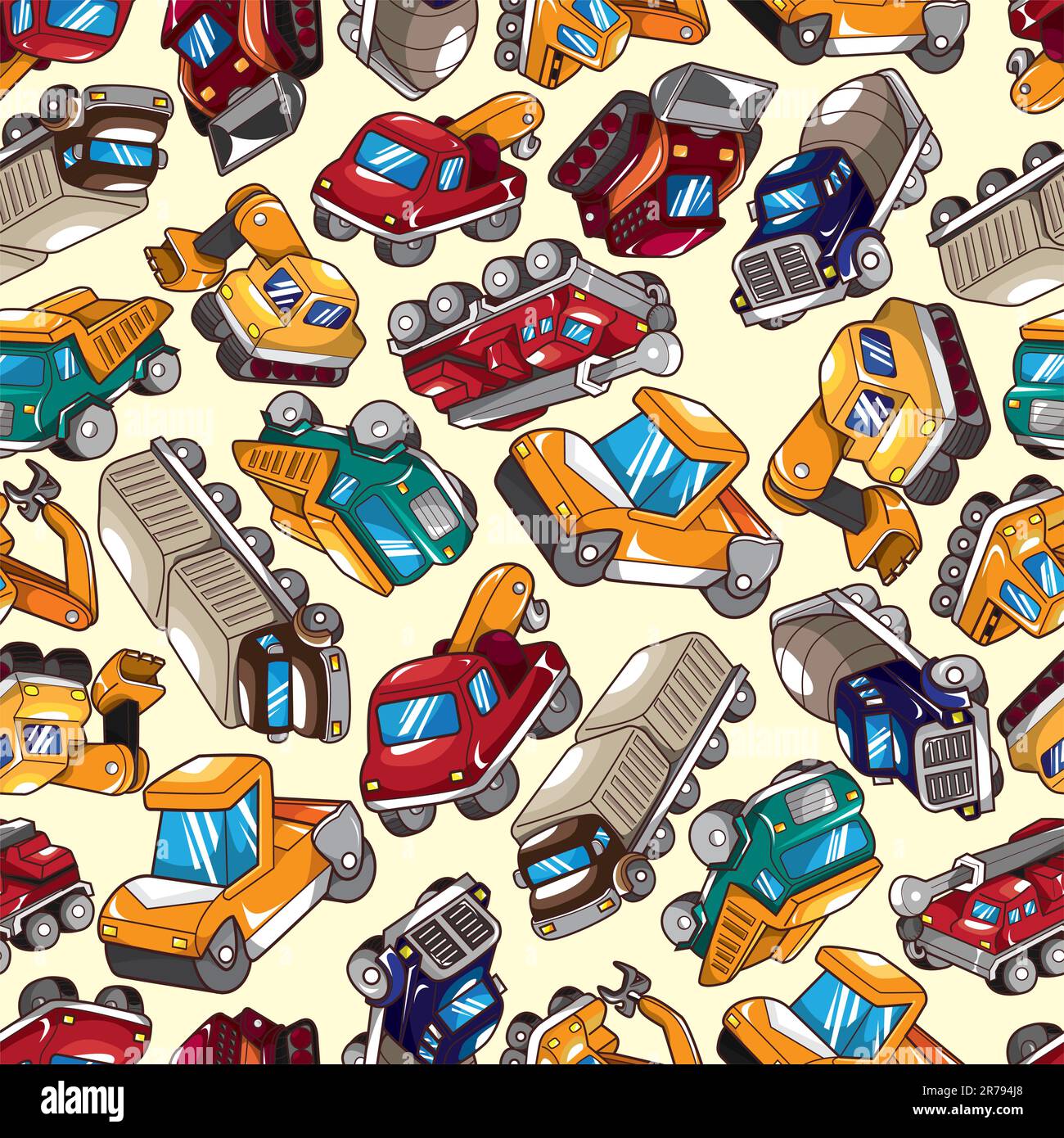 seamless truck pattern Stock Vector Image & Art - Alamy
