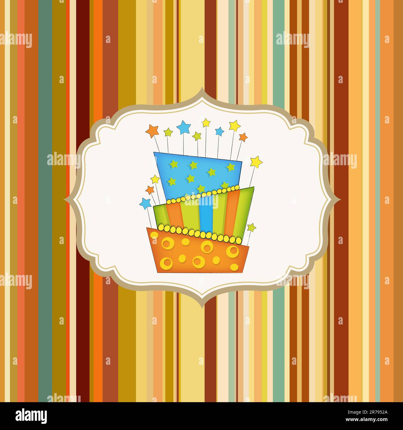 birthday background with cake Stock Vector Image & Art - Alamy