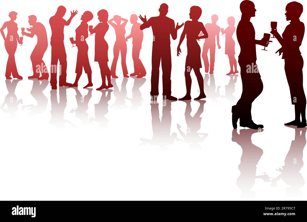 Socializing illustration Stock Vector Images - Alamy