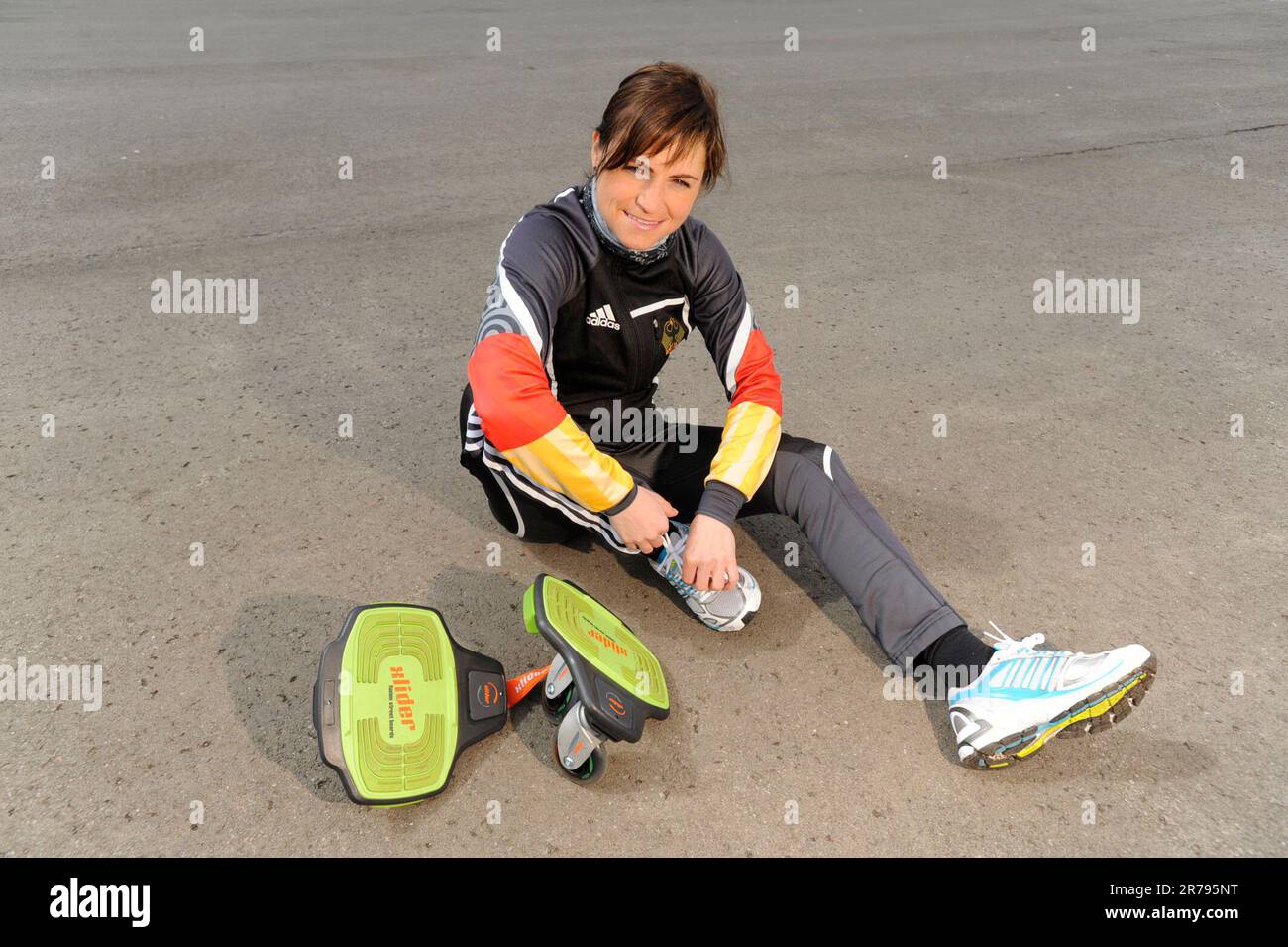 Andrea HENKEL, Biathletin, Privatfotos Stock Photo - Alamy