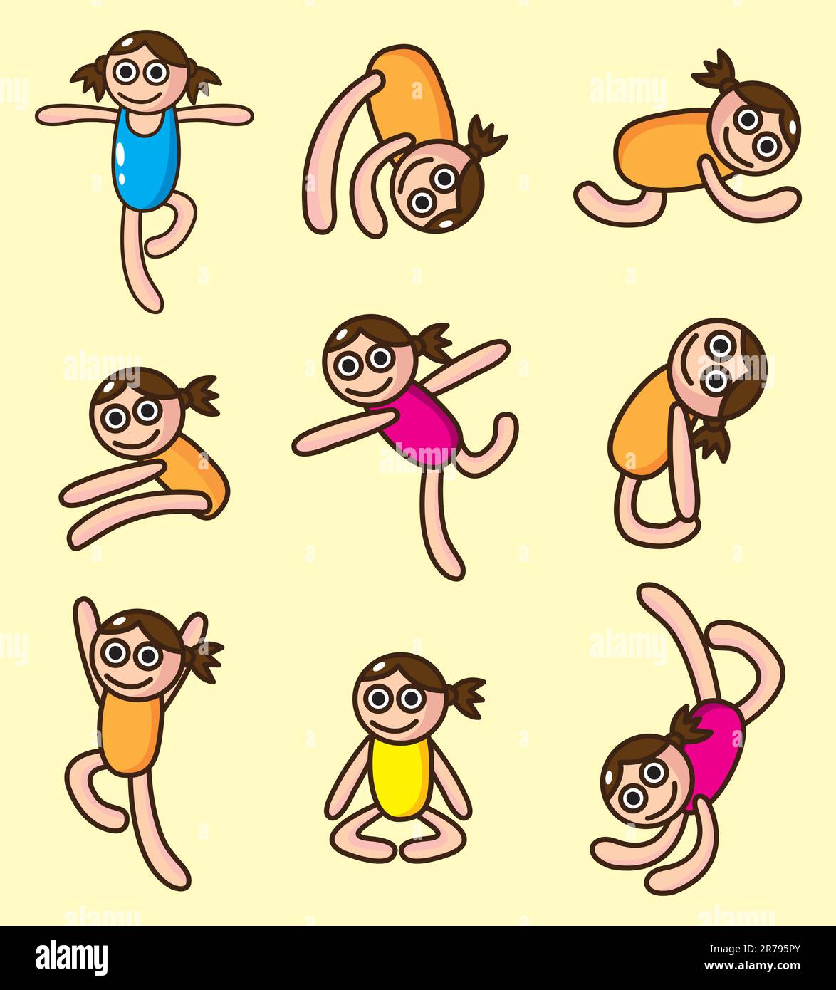 cartoon yoga icon Stock Vector Image & Art - Alamy