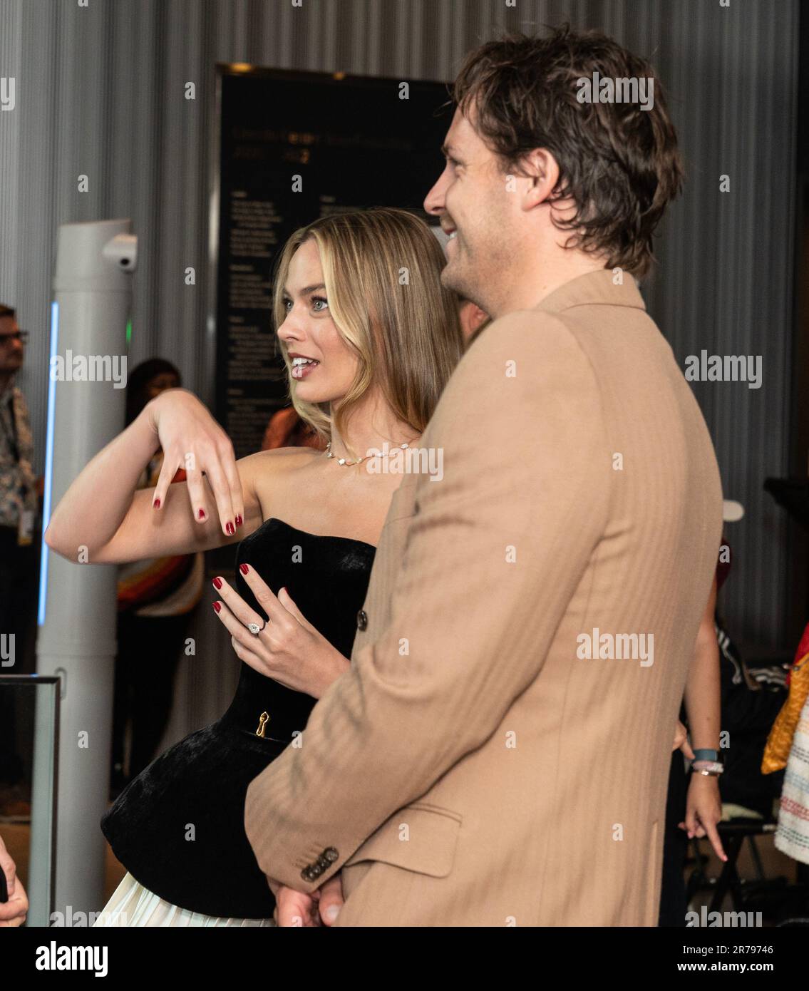 Margot Robbie and Tom Ackerley attend New York premiere of Asteroid ...
