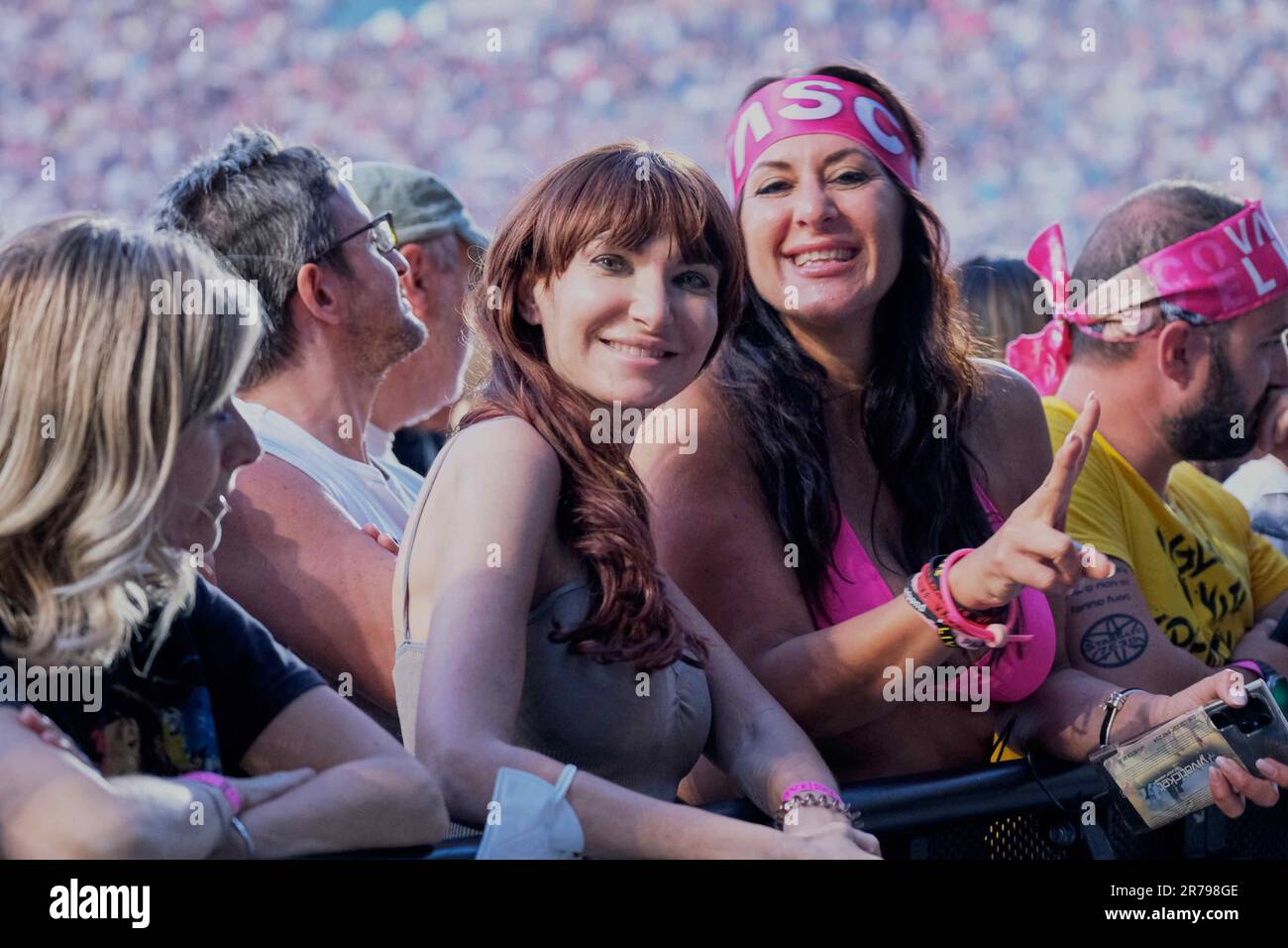 Stadio Dall'Ara, Bologna, Italy, June 12, 2023, Fan di Vasco during ...
