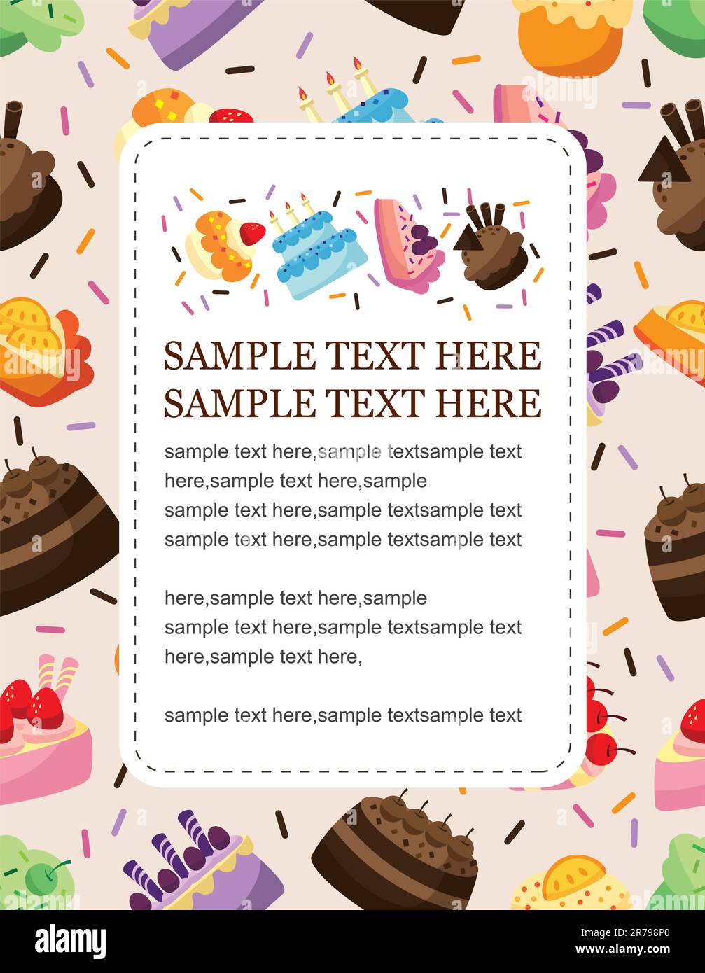 Child cake Stock Vector Images - Alamy