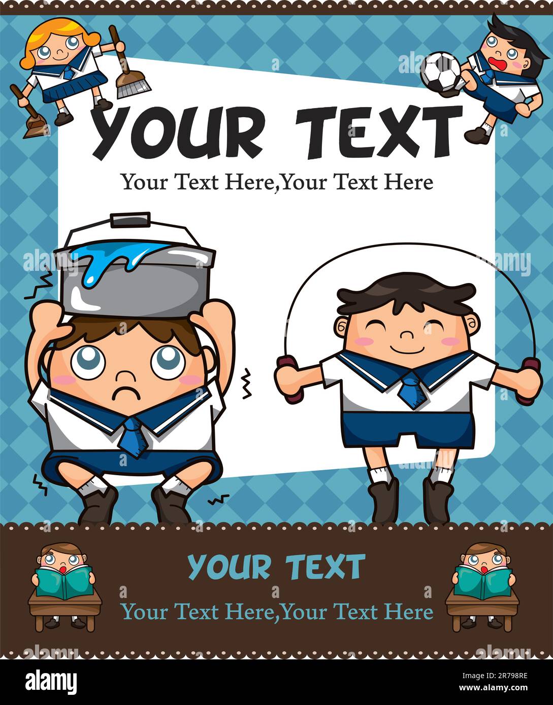 cartoon student card Stock Vector Image & Art - Alamy