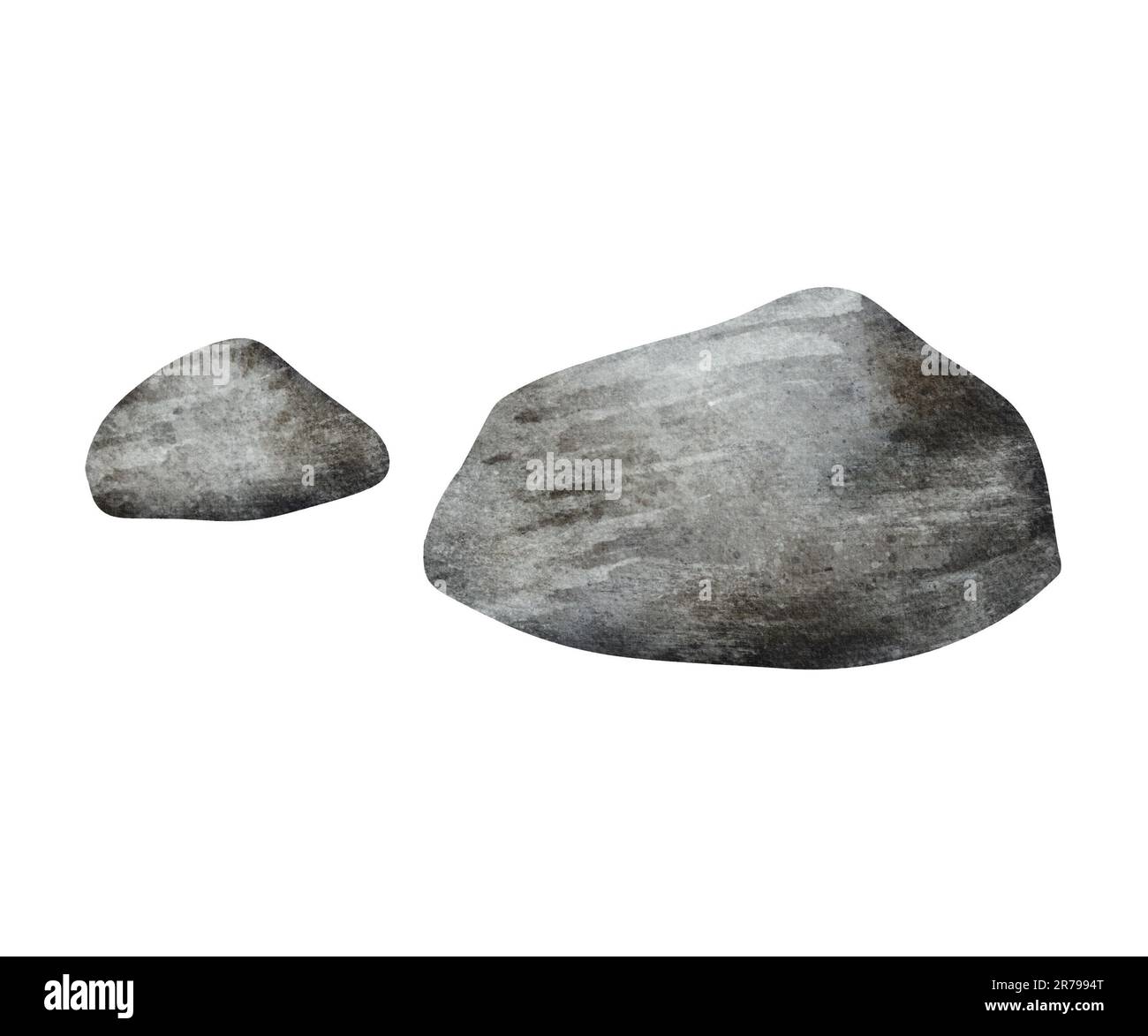 Set of Sea Pebbles. Natural stones pile. Solid rocks nature landscape ...