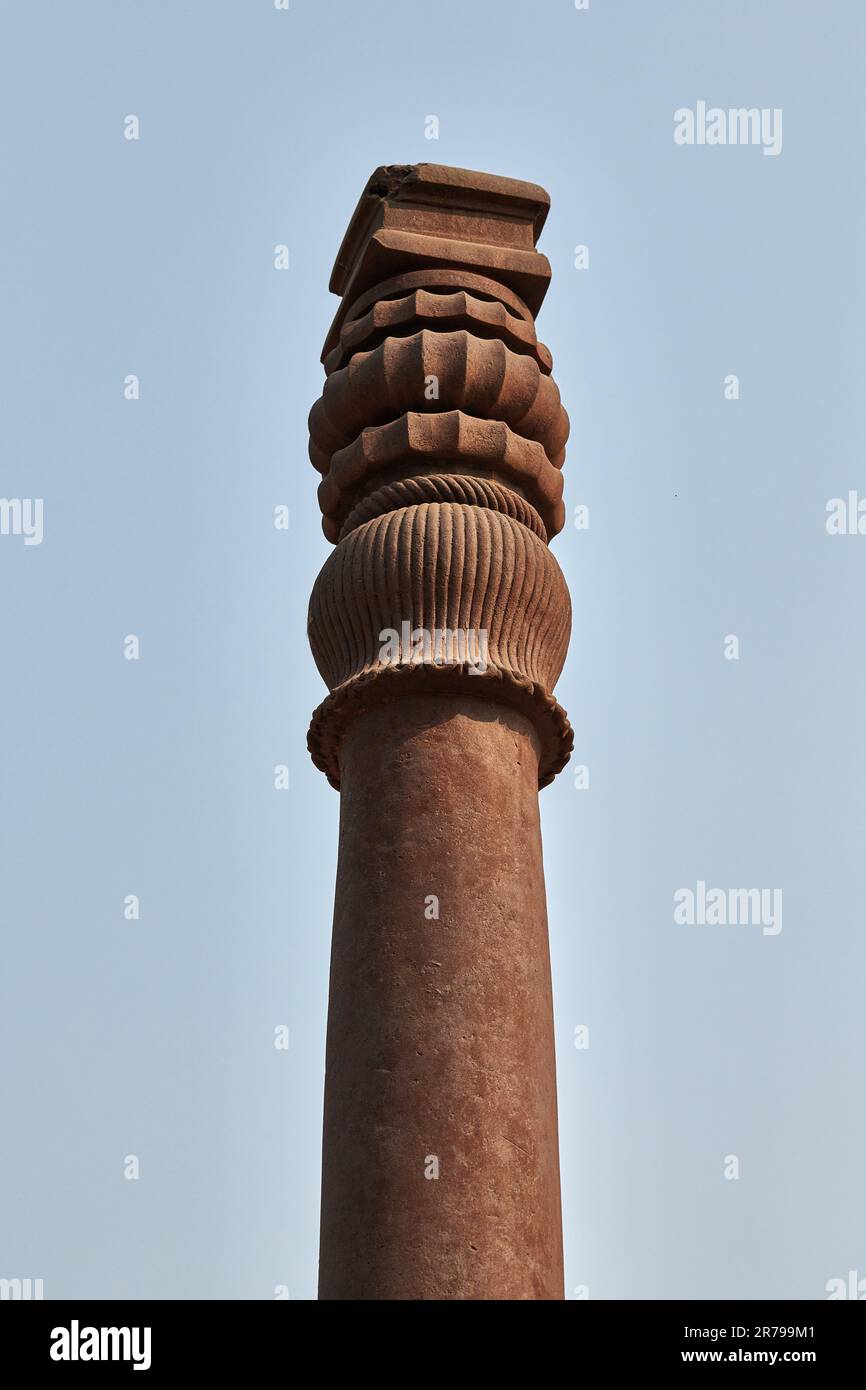 Iron pillar of Delhi structure part Qutb complex in South Delhi, India ...
