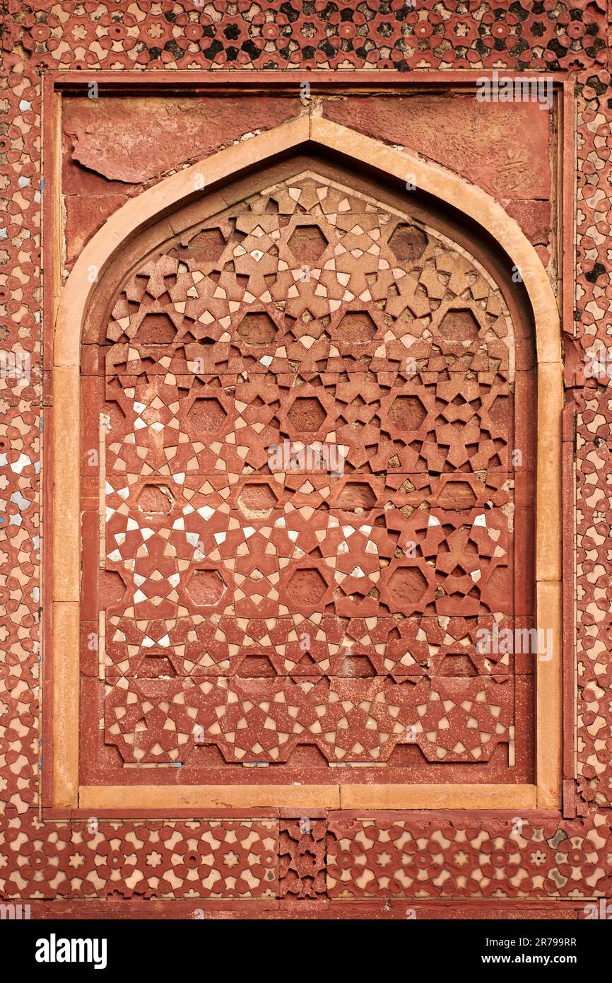 Ancient wall decorative elements of Taj Mahal, beautiful ancient wall ...