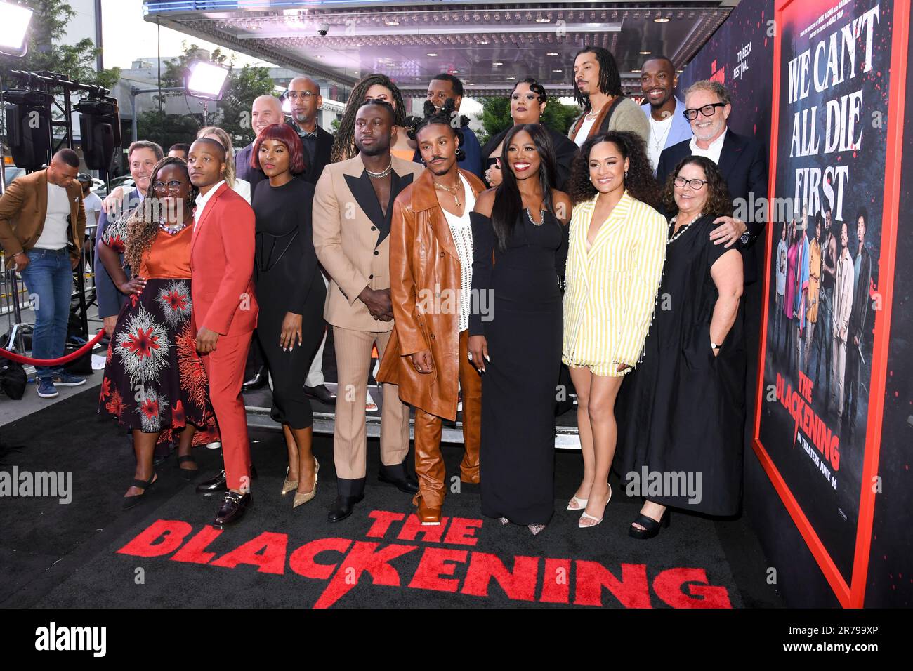 New York, USA. 13th June, 2023. Cast and crew, including Tim Story ...