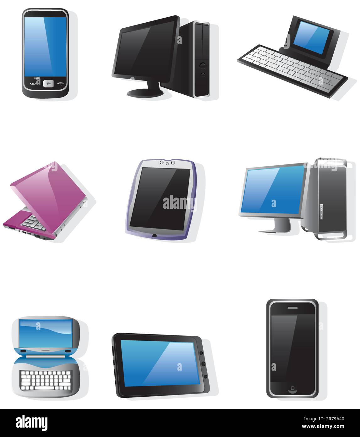 Cartoon computer hi-res stock photography and images - Alamy