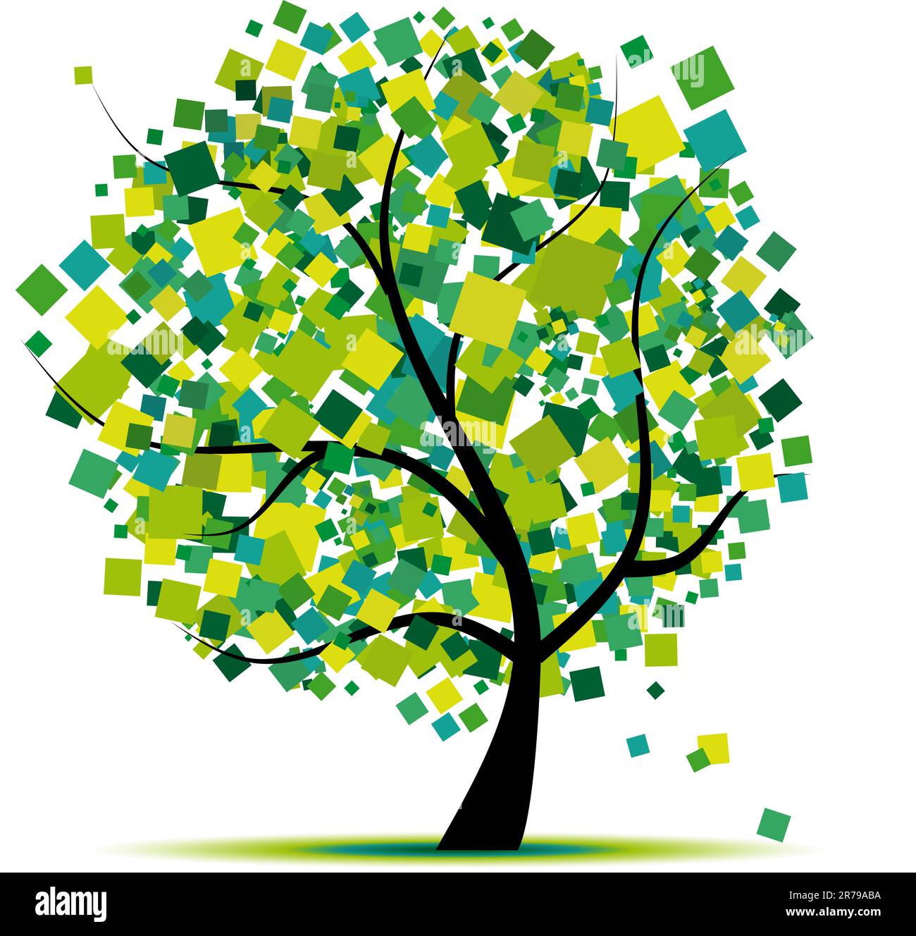 Abstract tree green for your design Stock Vector Image & Art - Alamy