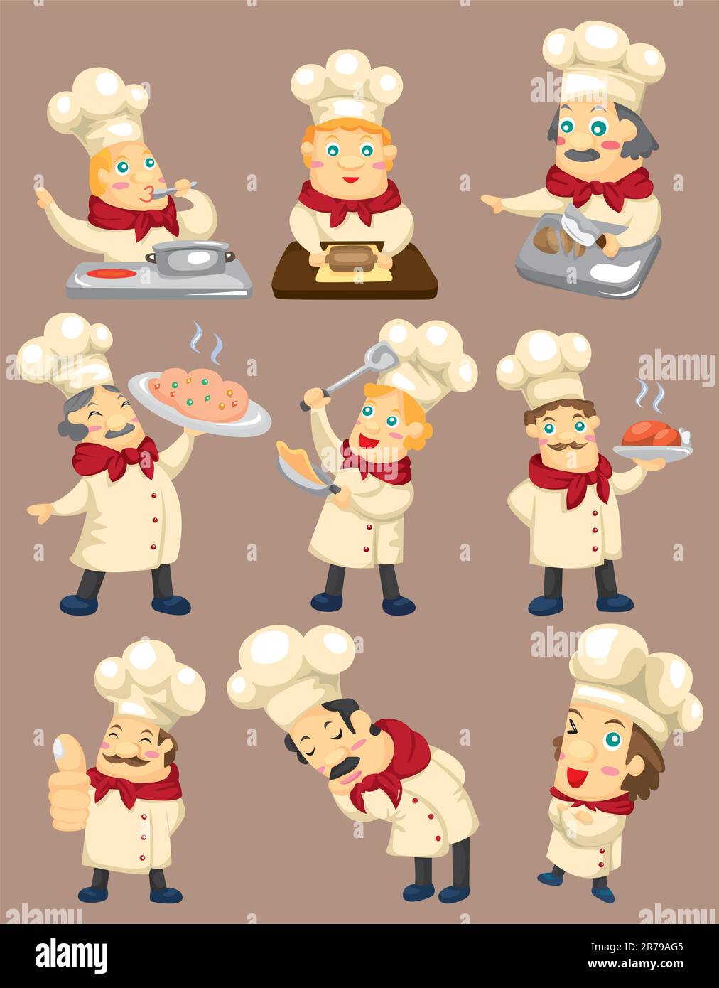 Cartoon female chef Stock Vector Images - Alamy