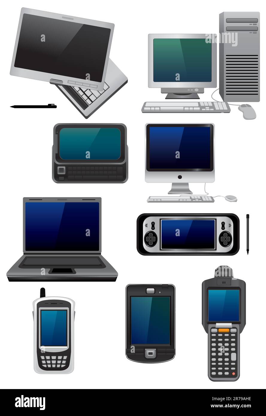 cartoon computer icon Stock Vector Image & Art - Alamy