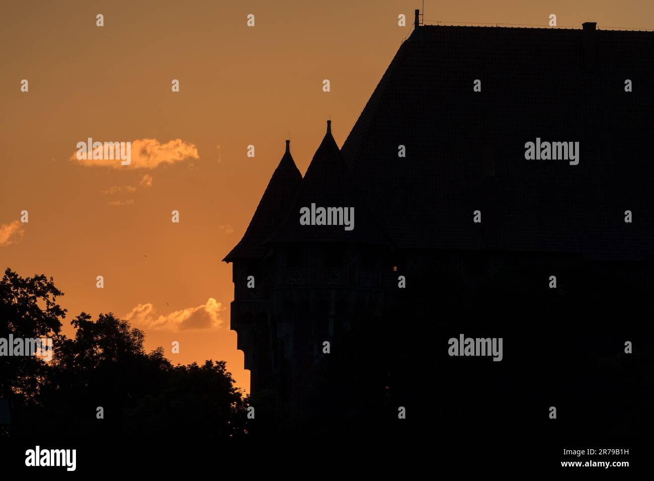Gothic Grandmaster's Palace in Middle Castle of Teutonic Order castle ...