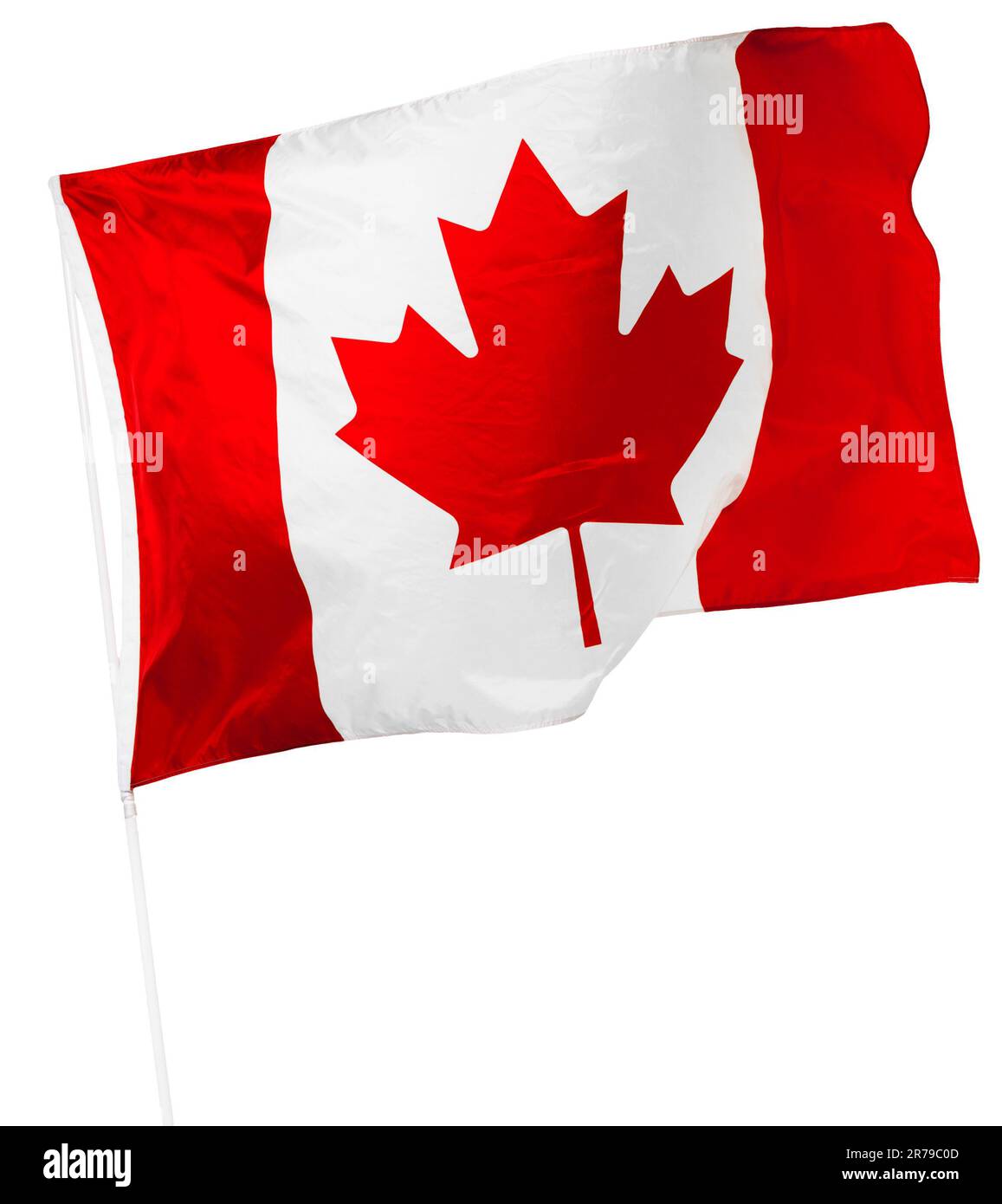 Canadian Flag isolated on white Stock Photo - Alamy