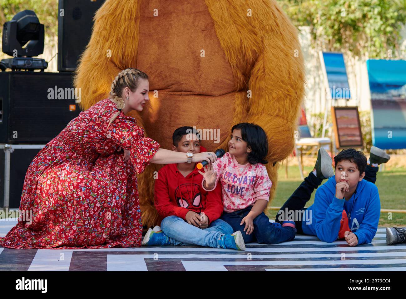 New Delhi India 10 12 2022 Children Outdoor Party Quizzes And