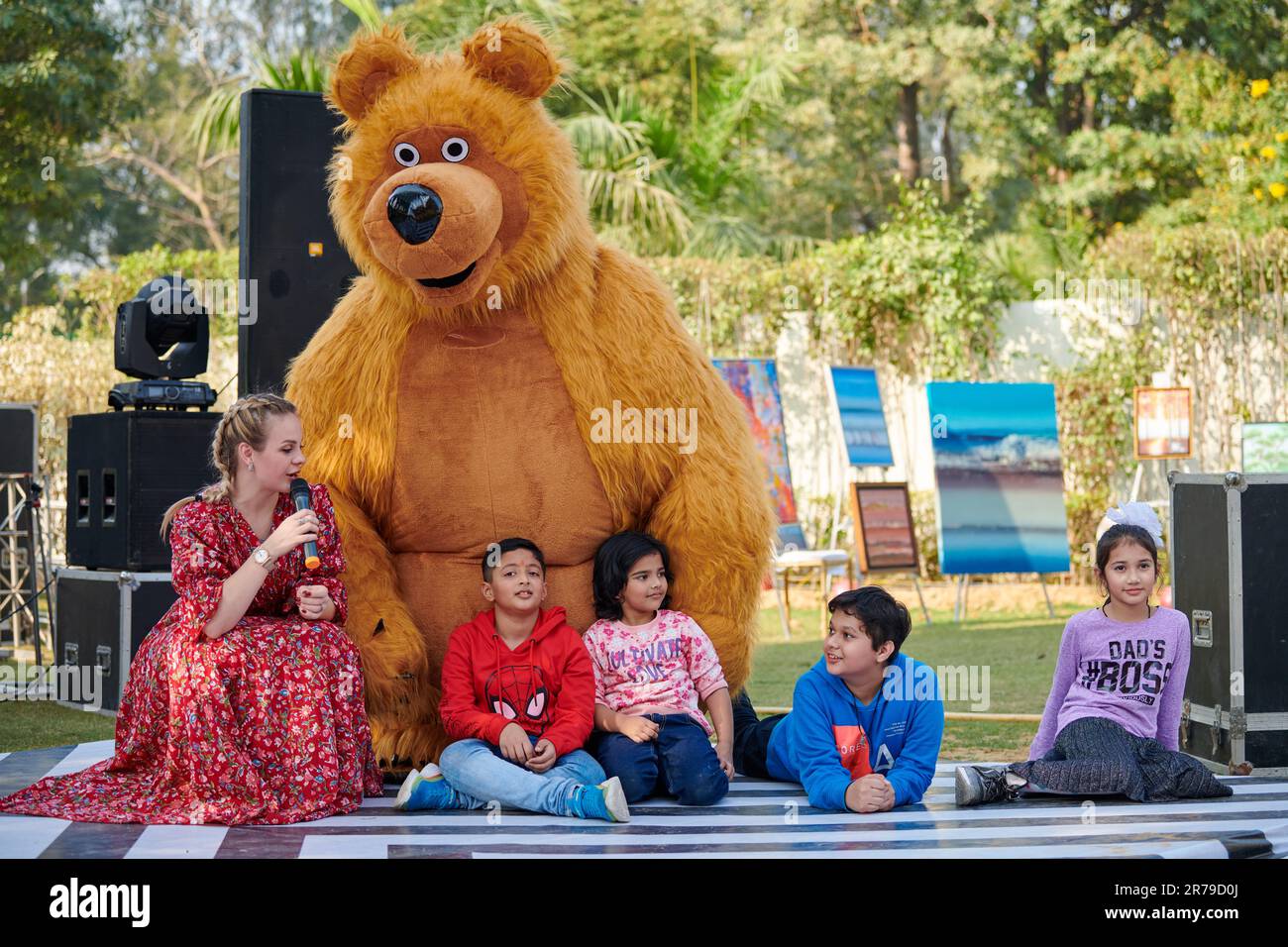 New Delhi India 10 12 2022 Children Outdoor Party Quizzes And