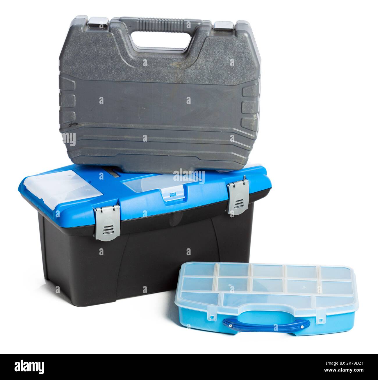 Toolkit box isolated on the white background Stock Photo - Alamy
